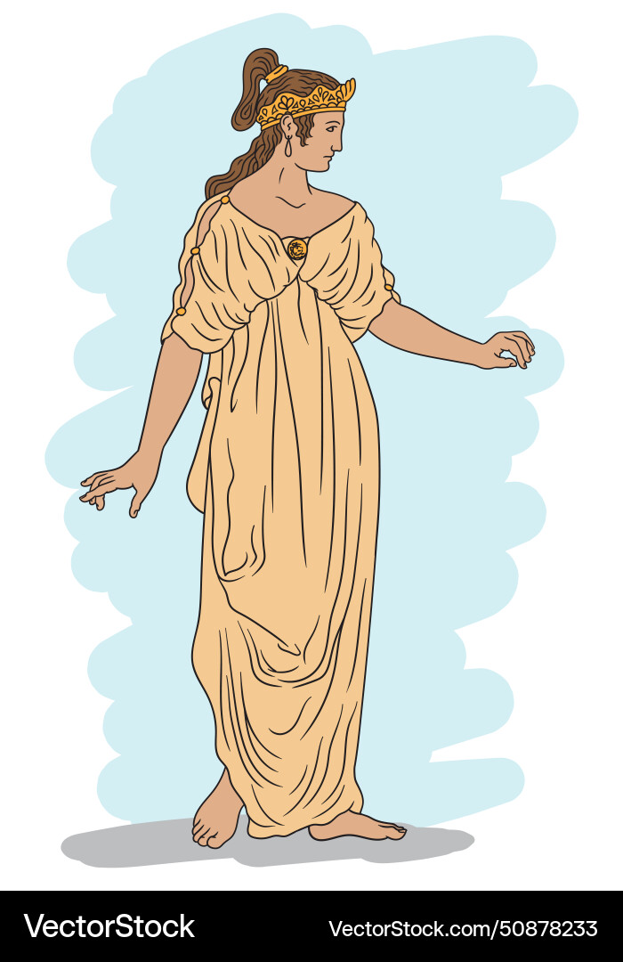 Greek women Royalty Free Vector Image - VectorStock