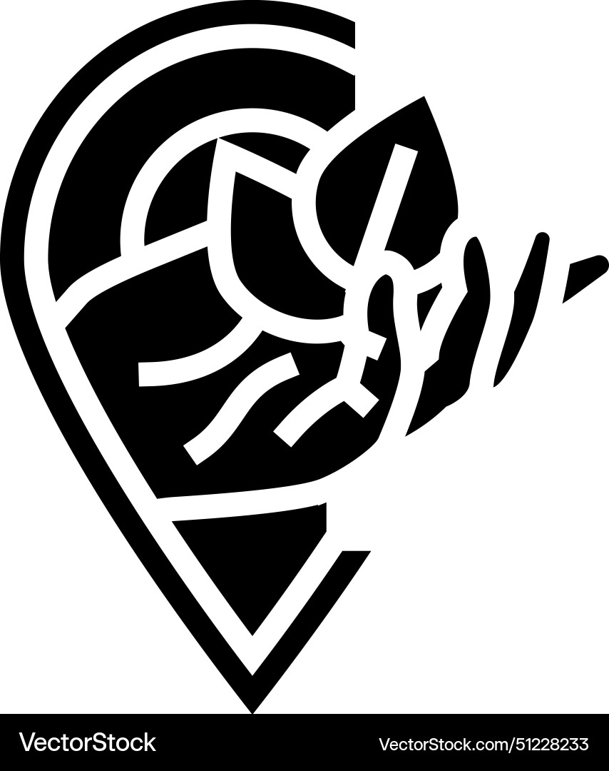 Local product farmer glyph icon Royalty Free Vector Image