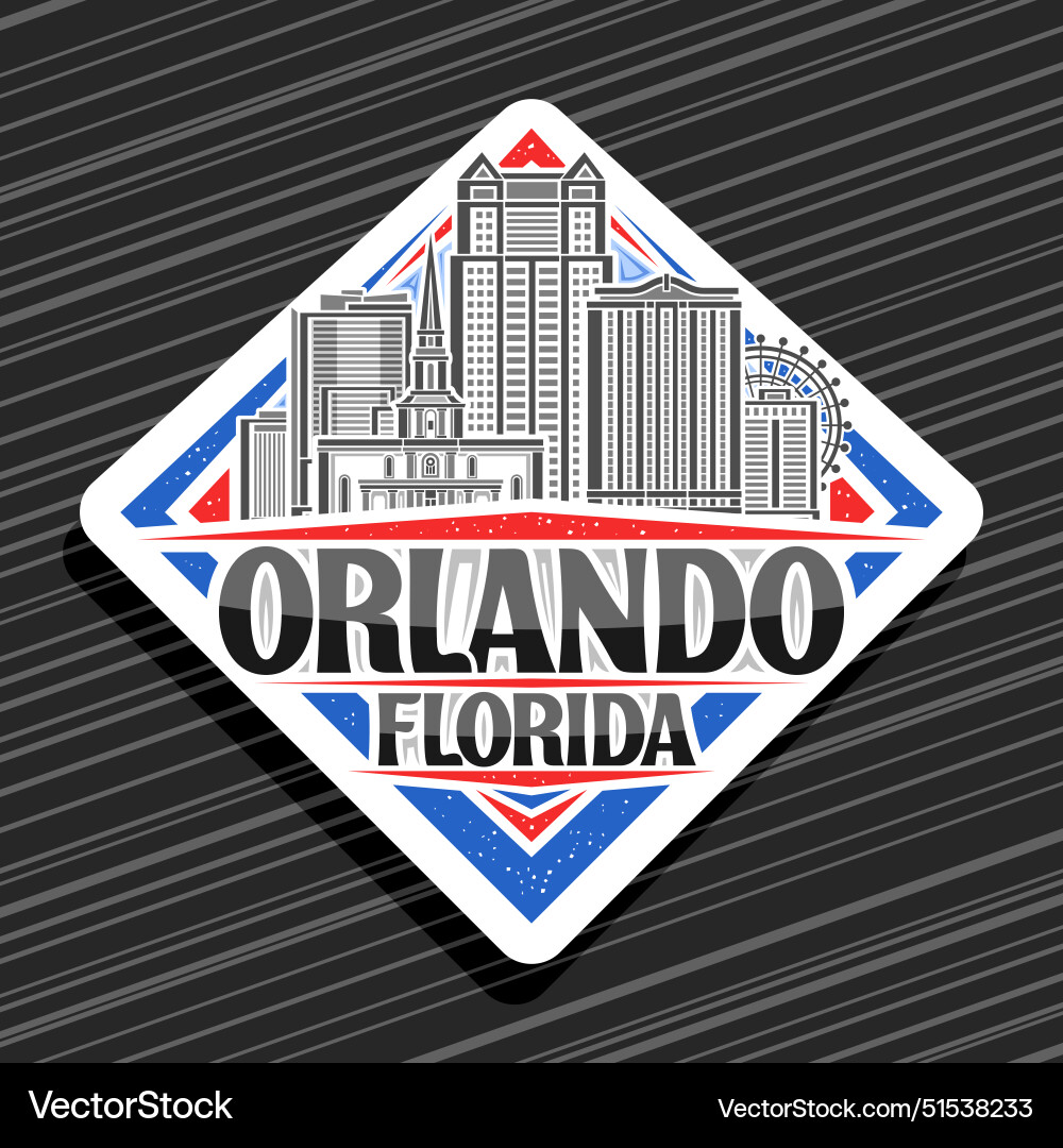 Logo for orlando Royalty Free Vector Image - VectorStock