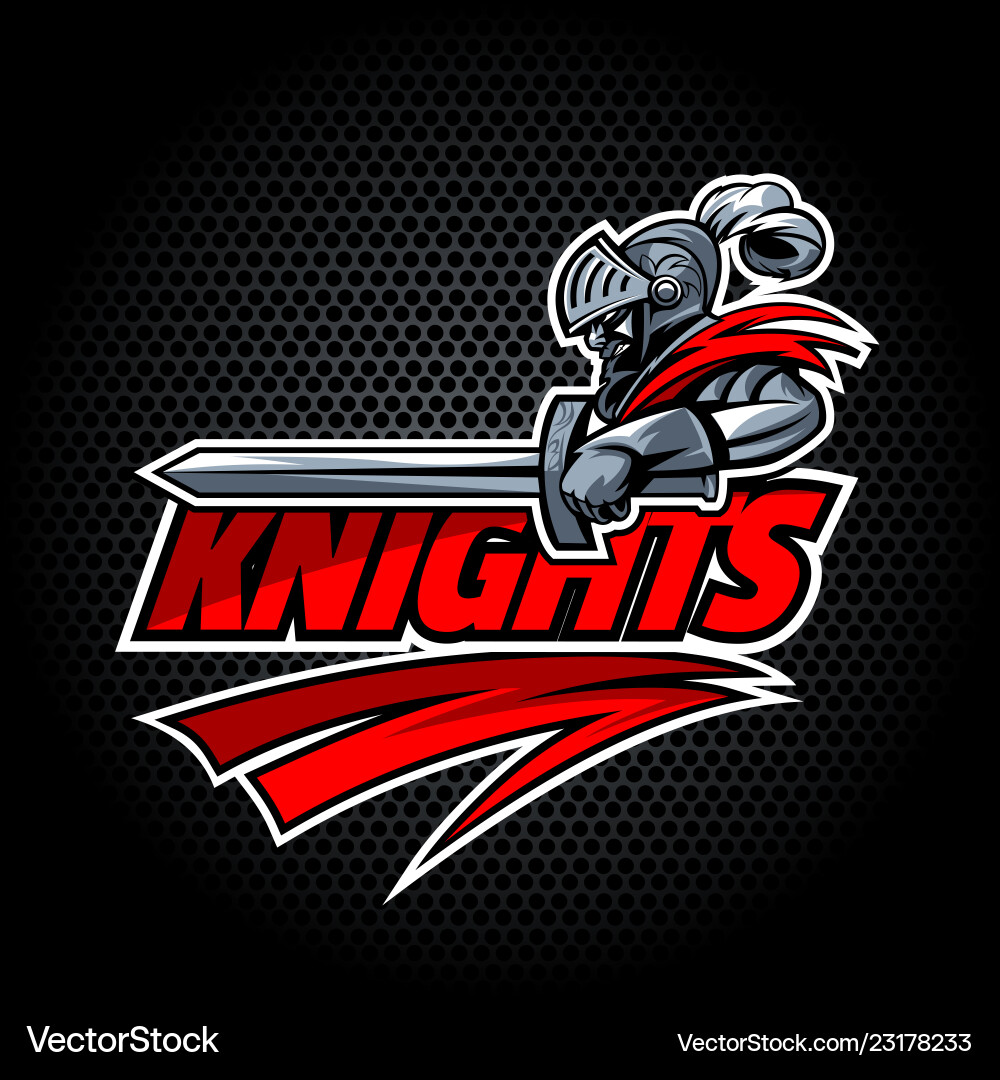 Medieval Knights Attack Royalty Free Vector Image