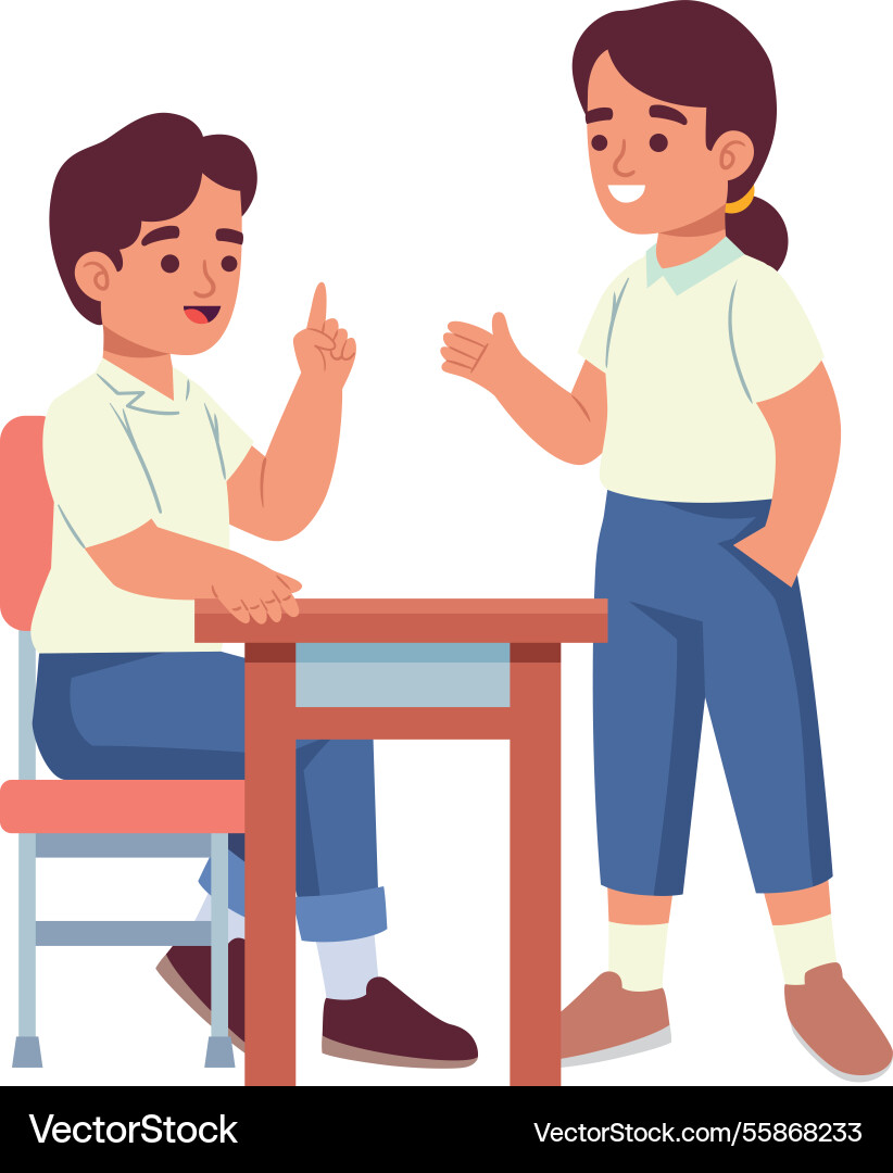 Students council collaboration Royalty Free Vector Image