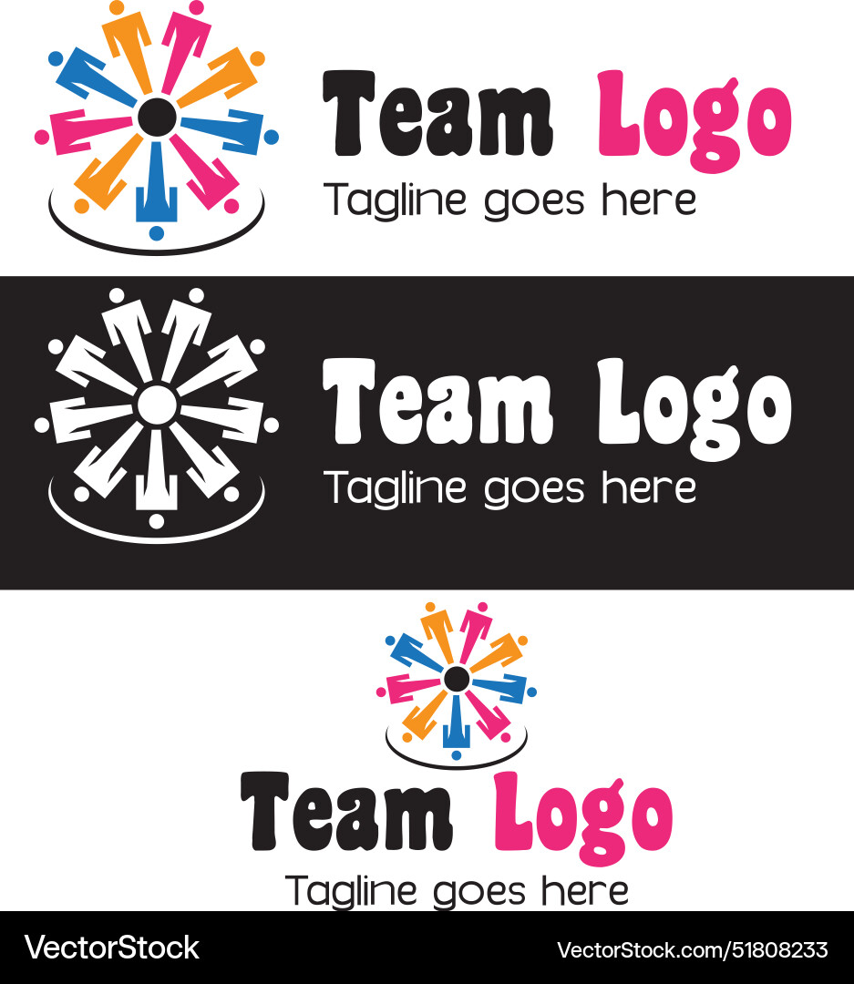Team logo Royalty Free Vector Image - VectorStock