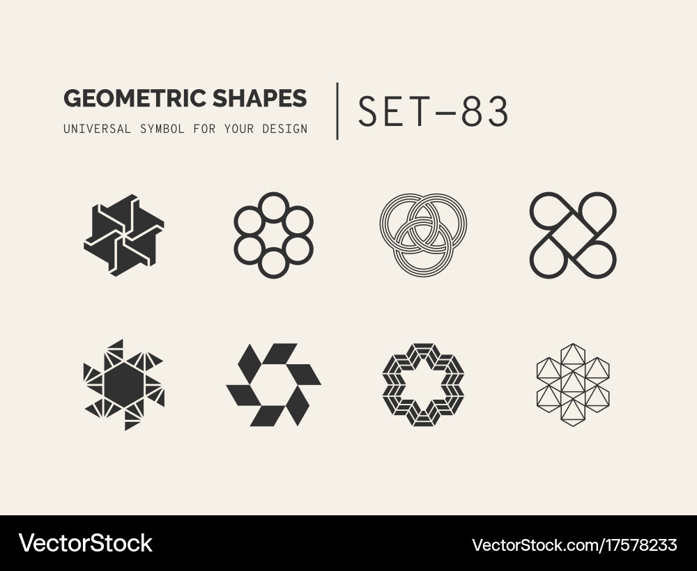 Universal shapes for your design Royalty Free Vector Image