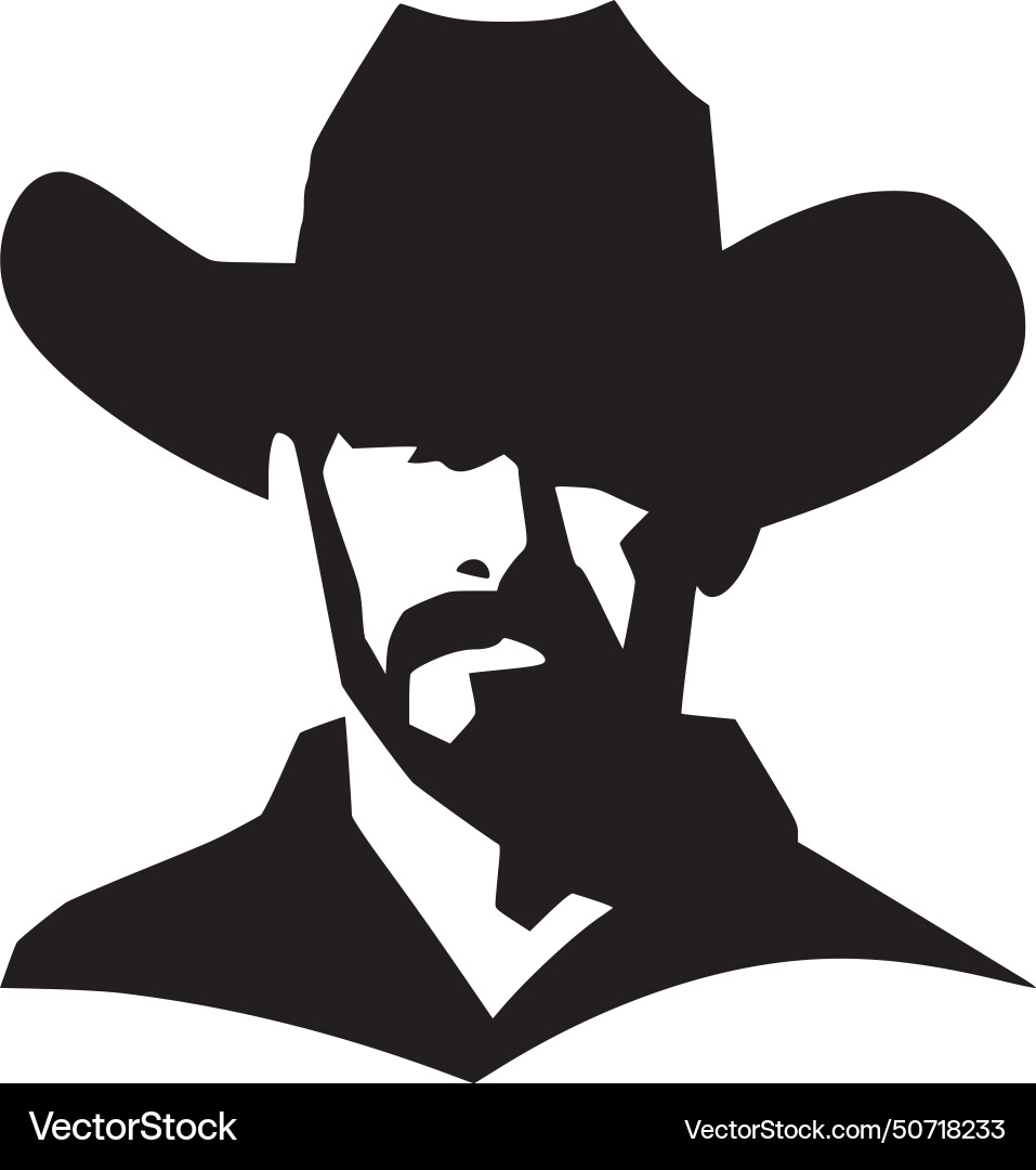 Western - black and white Royalty Free Vector Image