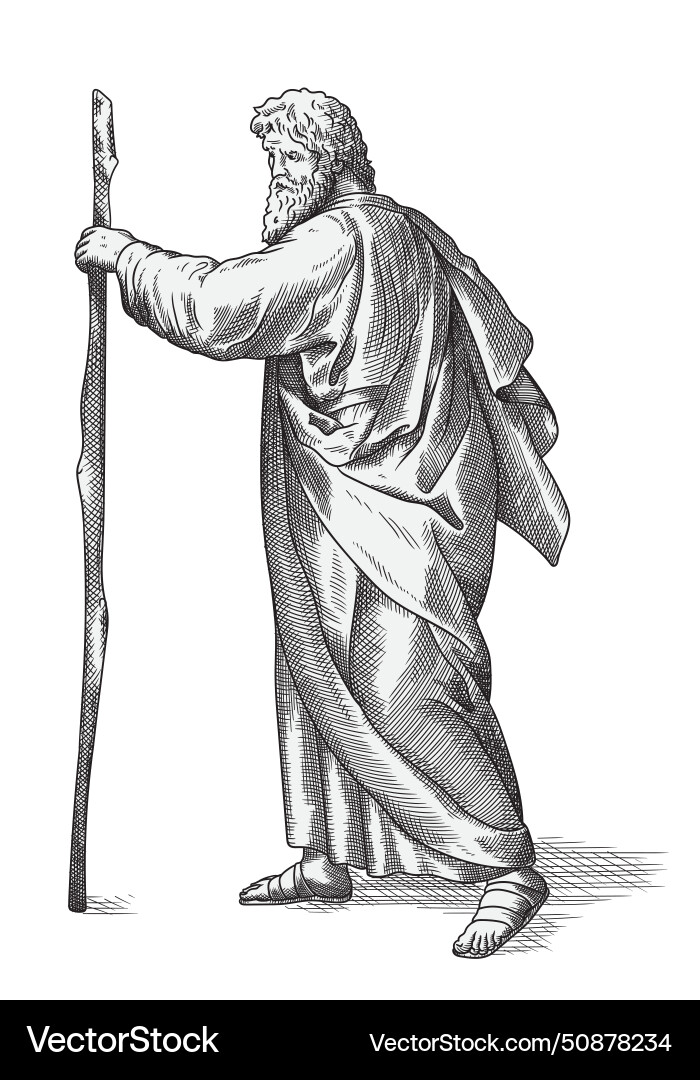 Beggar old man (50878234) – Free Vector | VectorStock