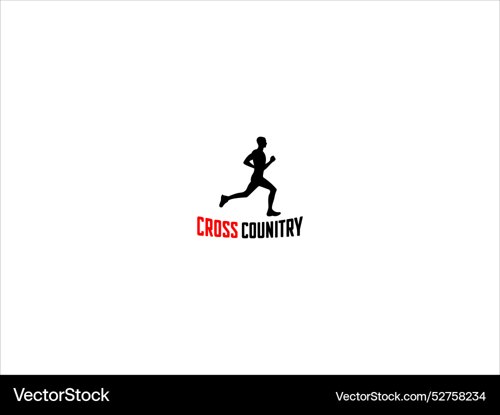 Cross country logo Royalty Free Vector Image - VectorStock