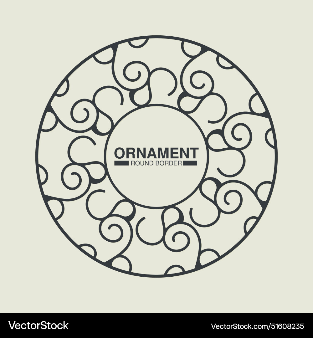 Decorative ornament frame background Royalty Free Vector