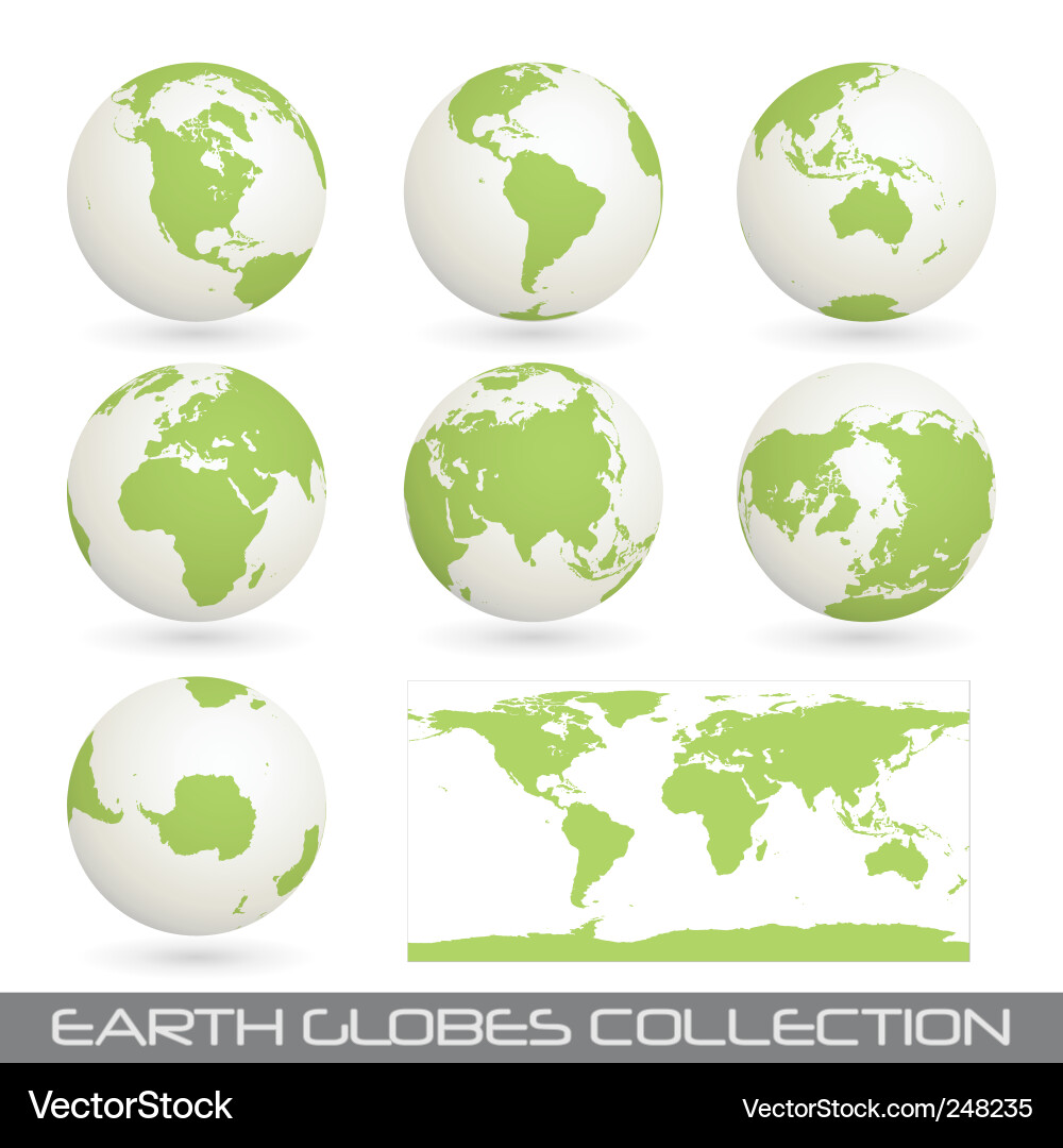 Earth globe Royalty Free Vector Image - VectorStock