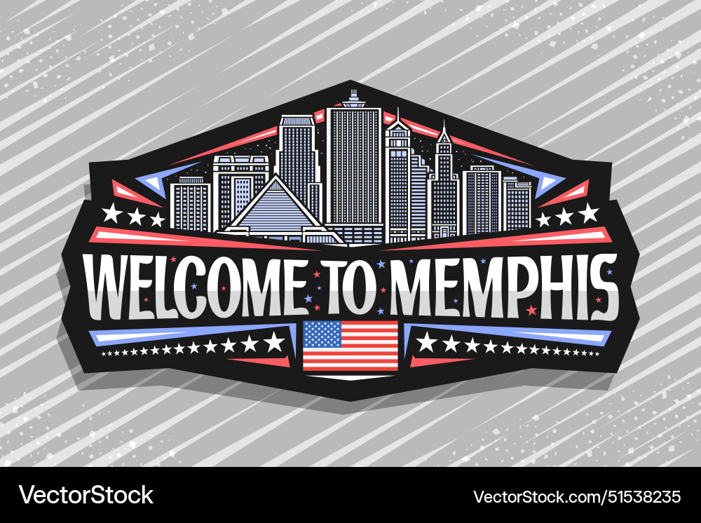 Logo for memphis Royalty Free Vector Image - VectorStock