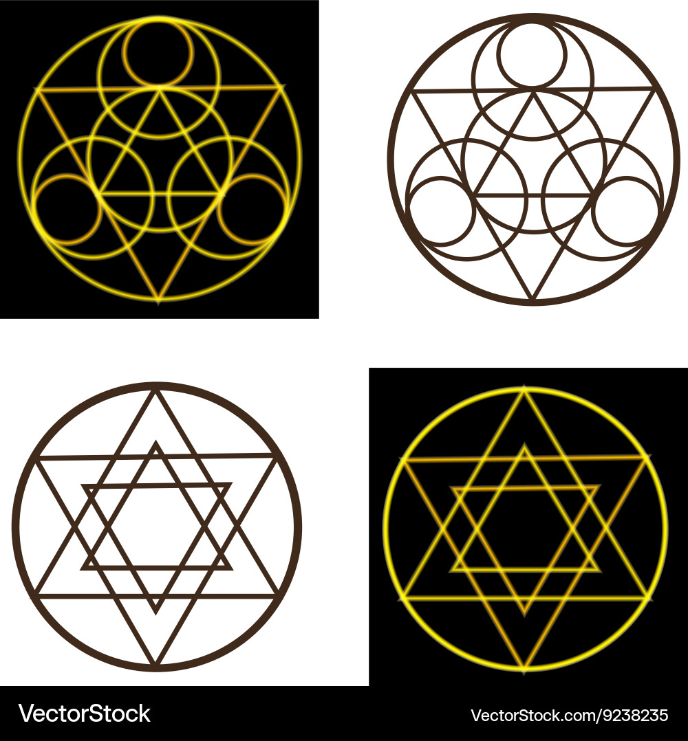Occult symbols Royalty Free Vector Image - VectorStock