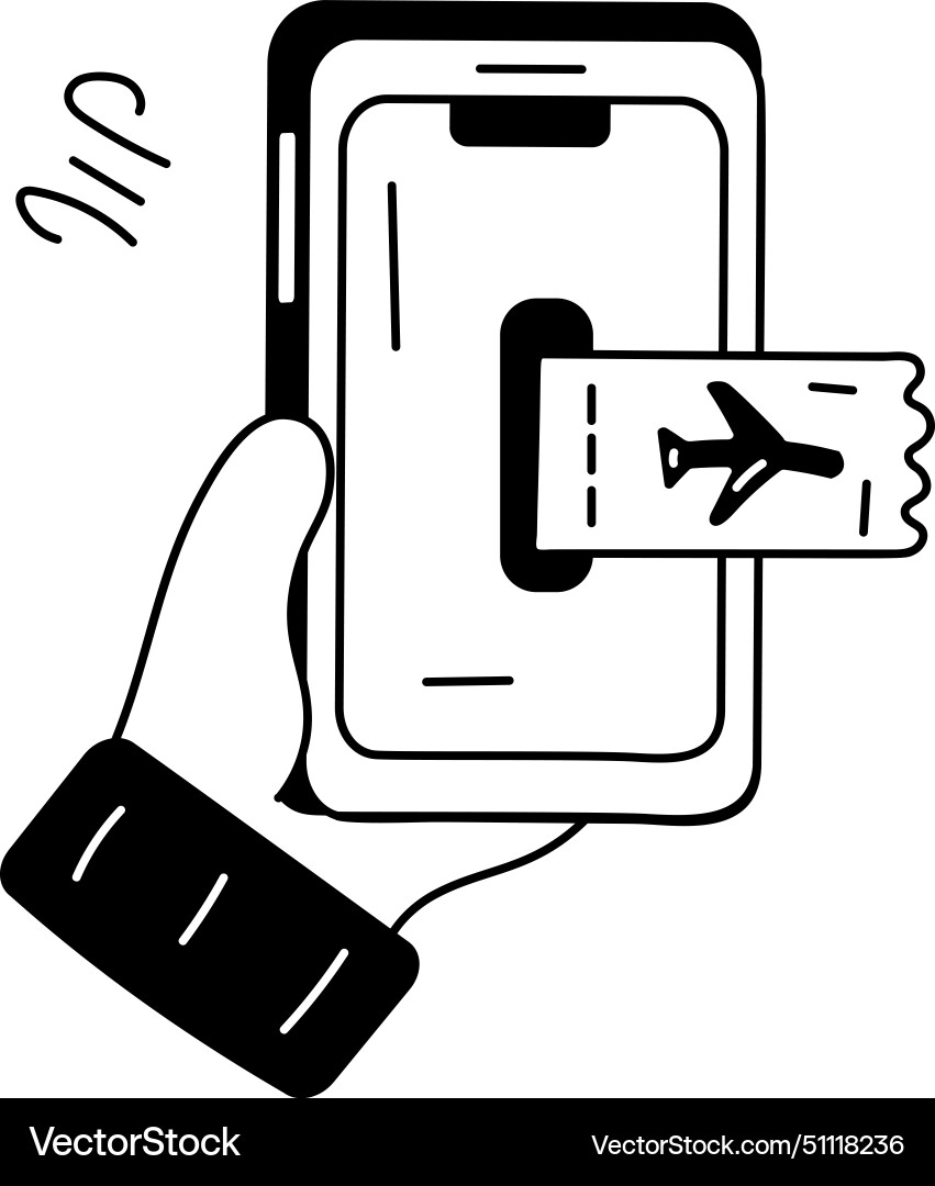 Flight booking Royalty Free Vector Image - VectorStock