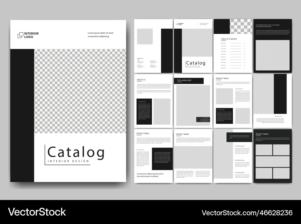 Product Catalog Template Royalty Free Vector Image