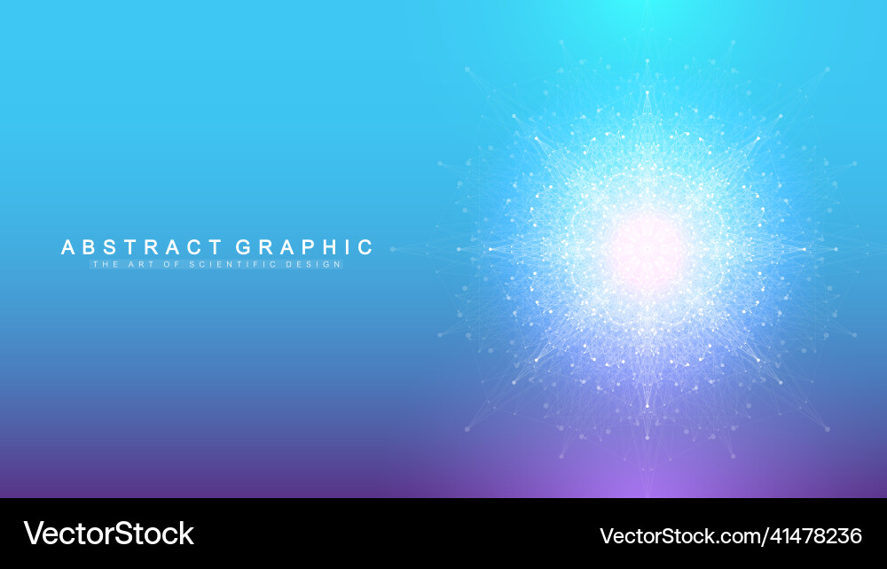 Quantum computing concept deep learning Royalty Free Vector