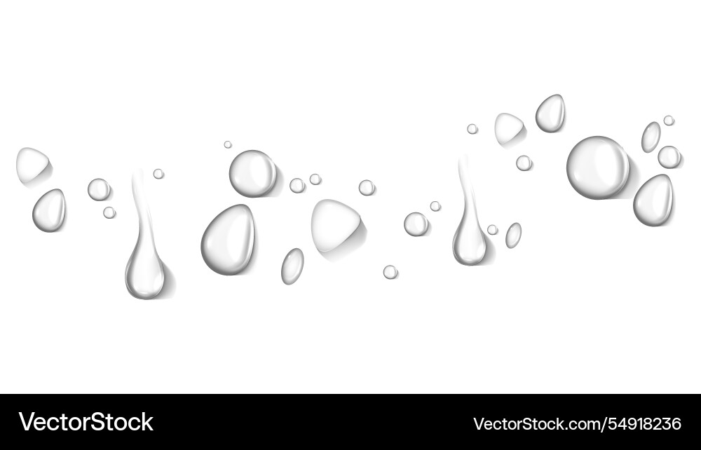 Realistic water drop and condensation Royalty Free Vector
