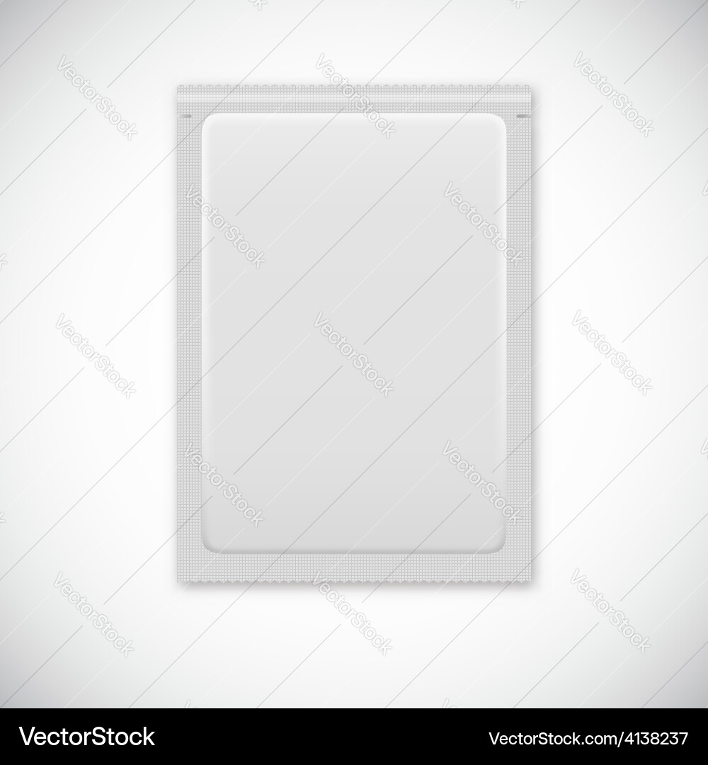 Aluminum Foil Packaging Mockup Royalty Free Vector Image