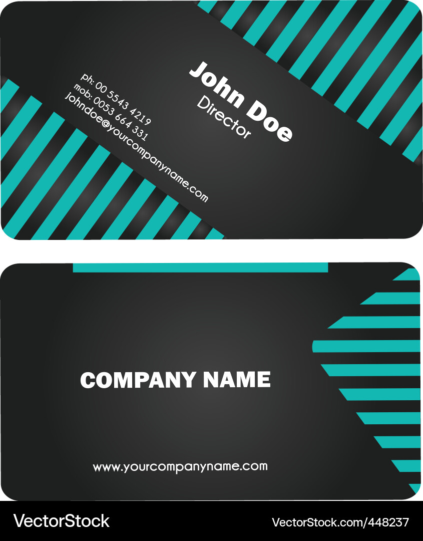 Business card Royalty Free Vector Image - VectorStock