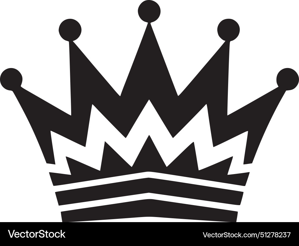 Crown - minimalist and simple silhouette Vector Image
