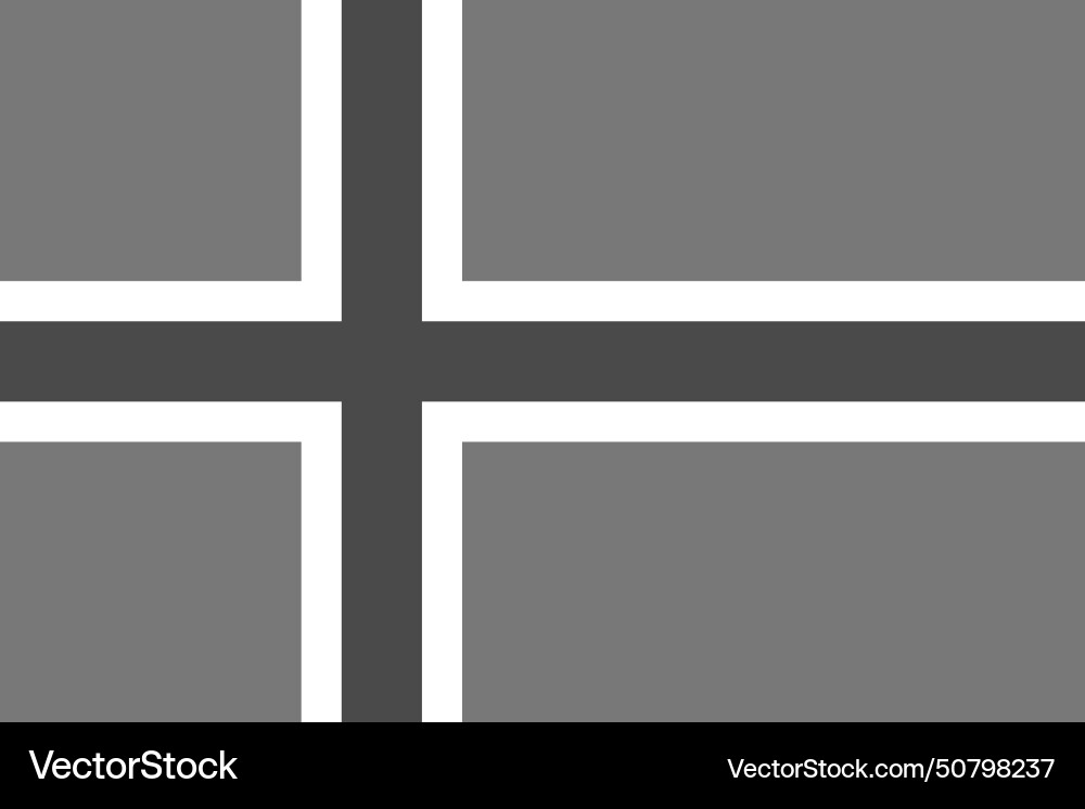 Greyscale flag of iceland Royalty Free Vector Image