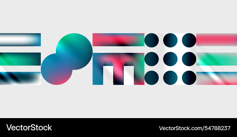 Simple shapes - circles triangles rectangles Vector Image