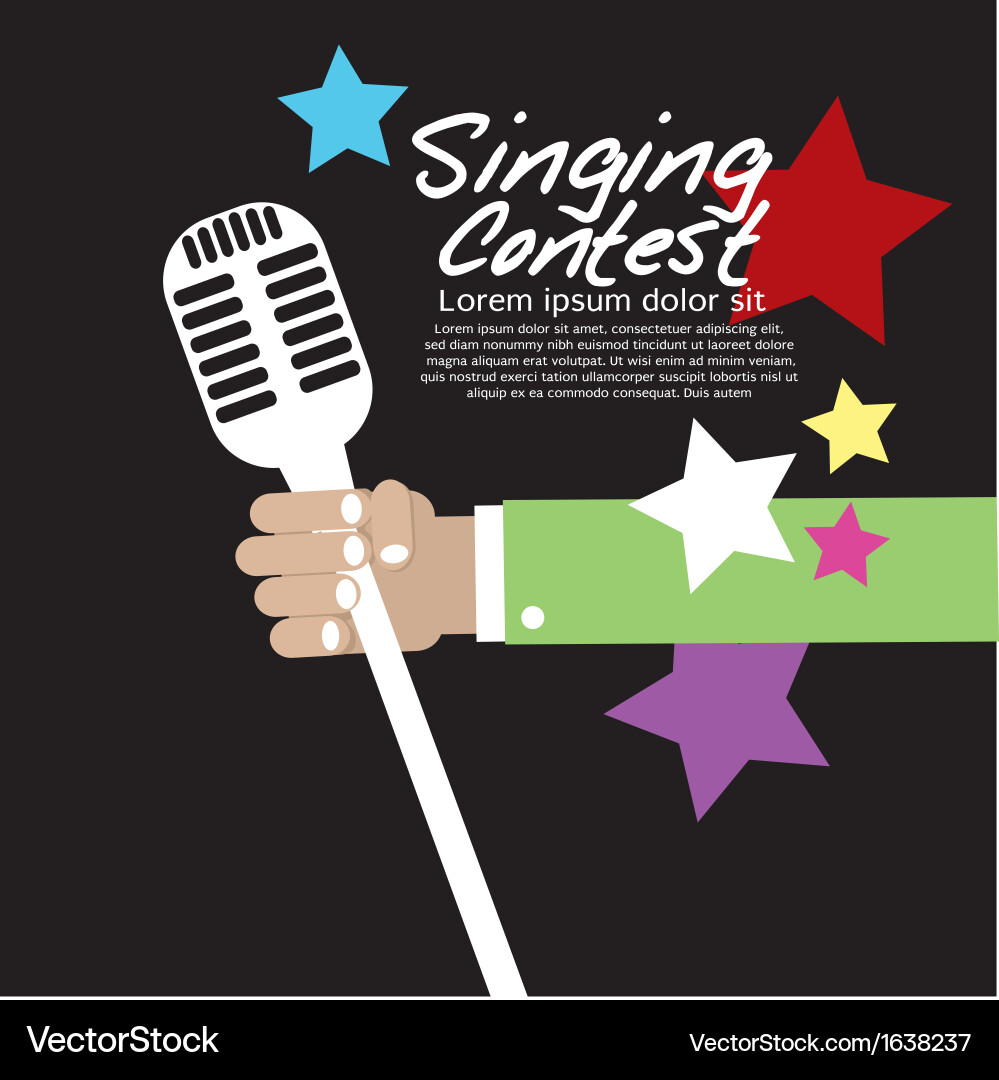 Karaoke Singing Contest Vector Images (over 190)