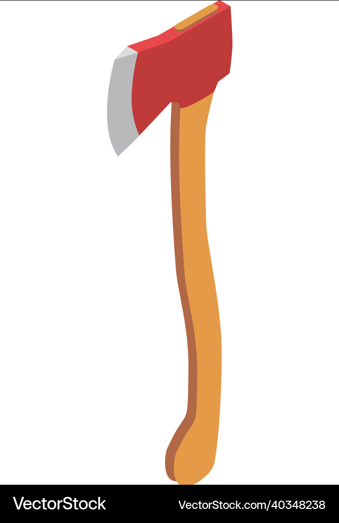 Axe of lumberjack composition Royalty Free Vector Image