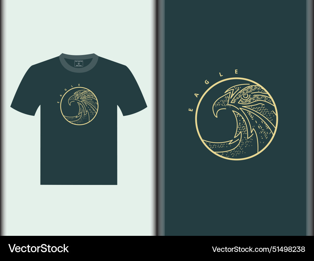 Eagle t-shirt design Royalty Free Vector Image