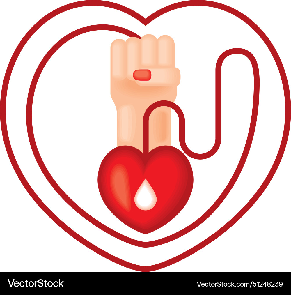 Blood donation medical Royalty Free Vector Image