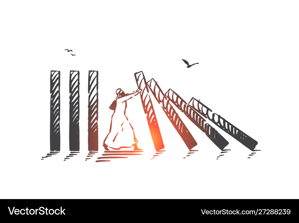 Preventing destruction and chaos maintaining Vector Image