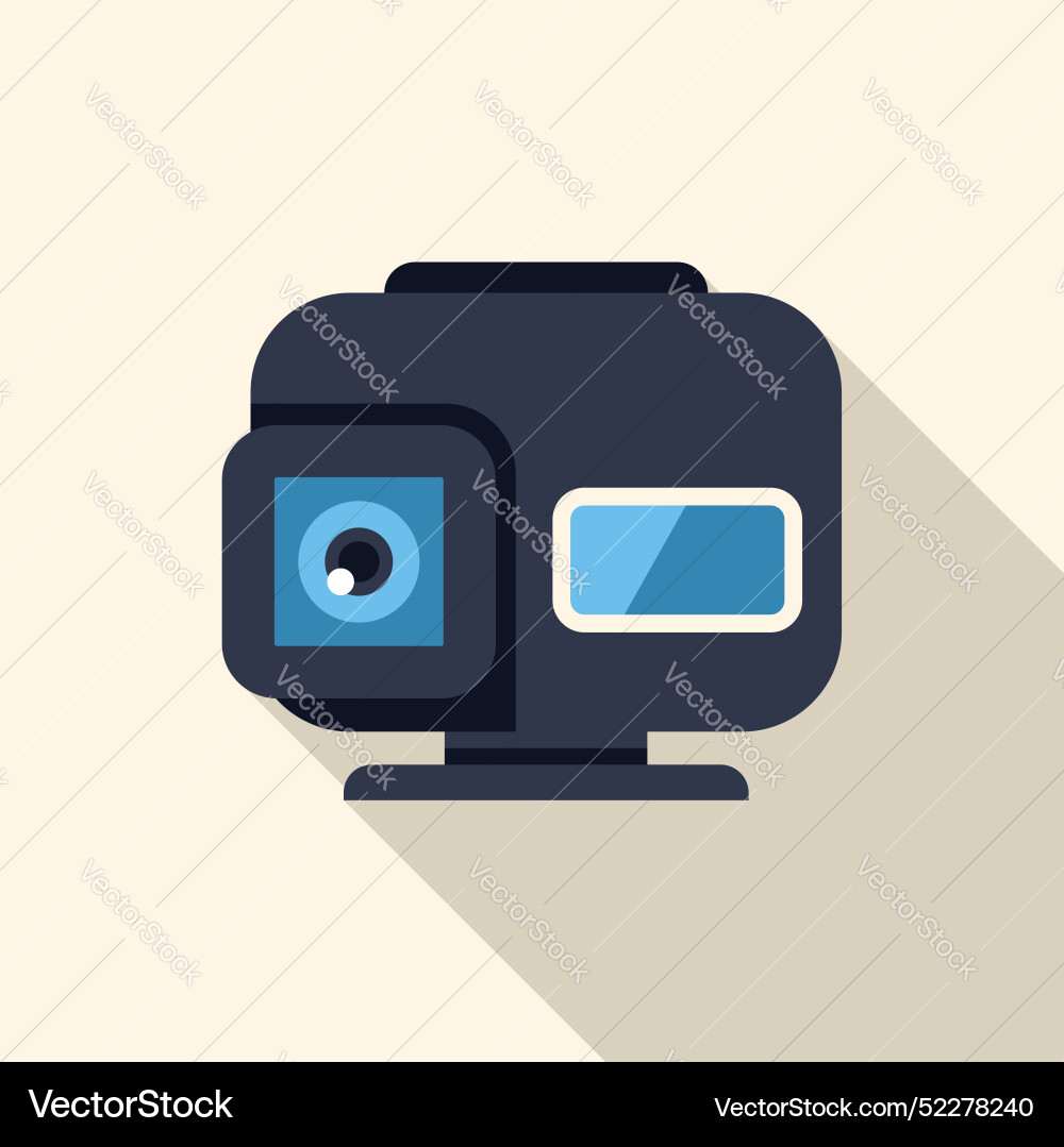 Action camera capturing extreme sports Royalty Free Vector