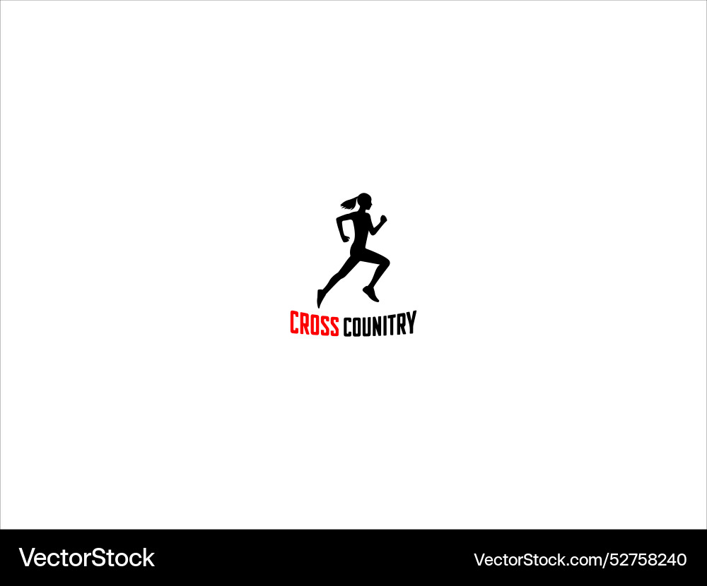 Cross country logo Royalty Free Vector Image - VectorStock
