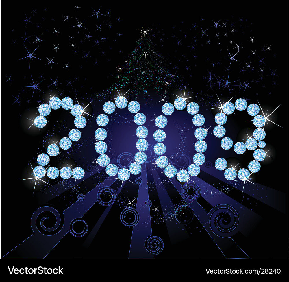 Diamond numbers Royalty Free Vector Image - VectorStock