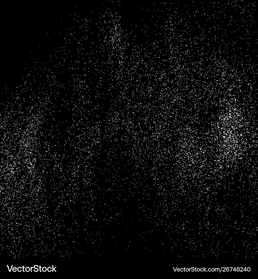 Grainy abstract texture on black background Vector Image