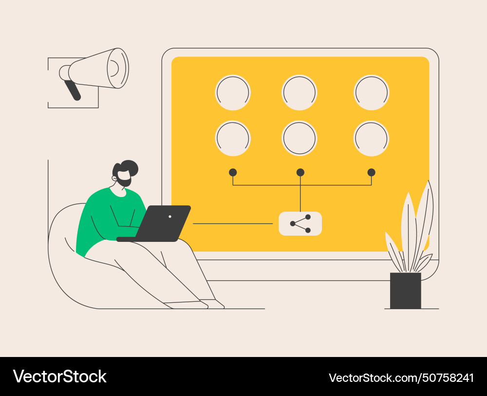 Customer persona abstract concept Royalty Free Vector Image