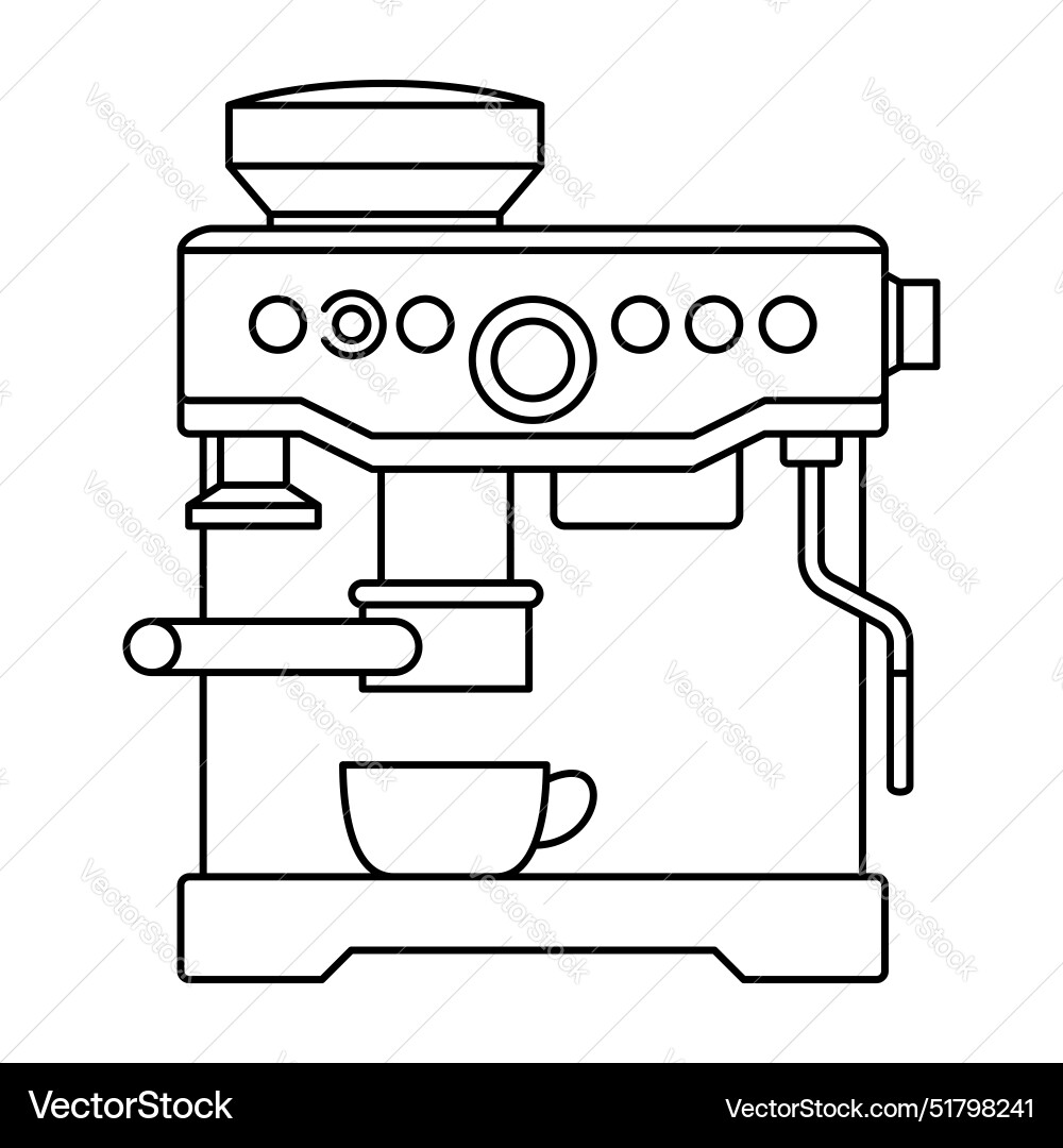 Espresso coffee machine icon Royalty Free Vector Image