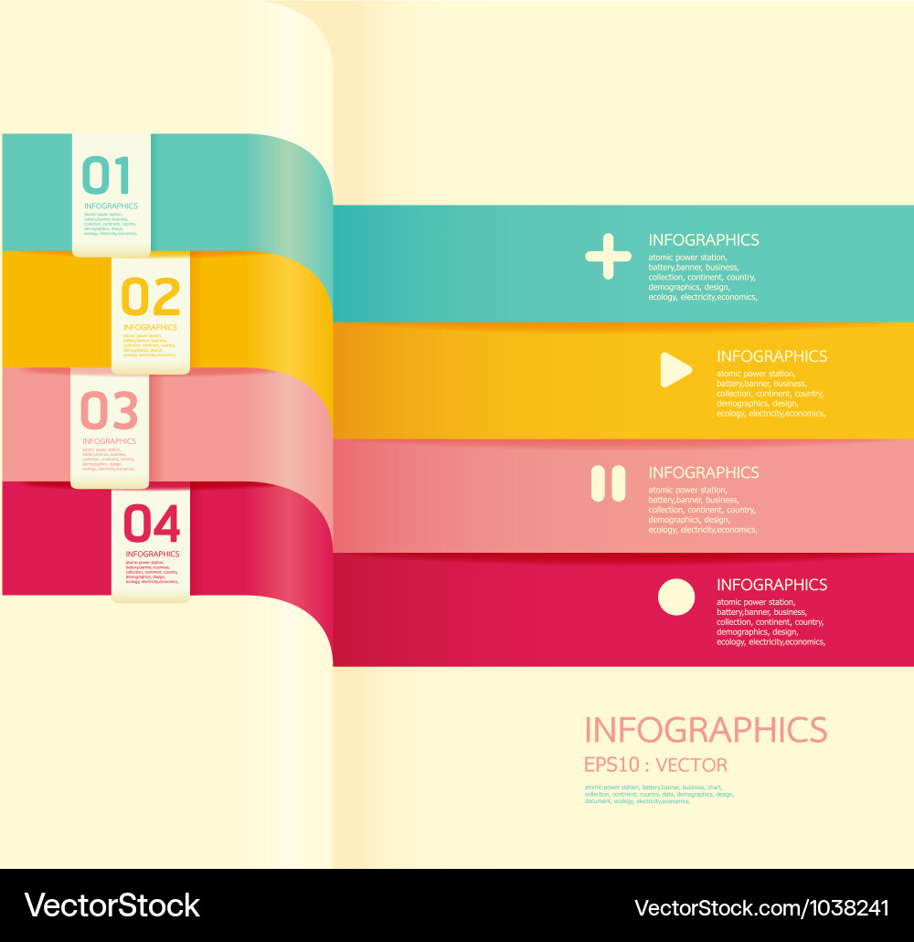 Minimalist Color Block Banner Royalty Free Vector Image