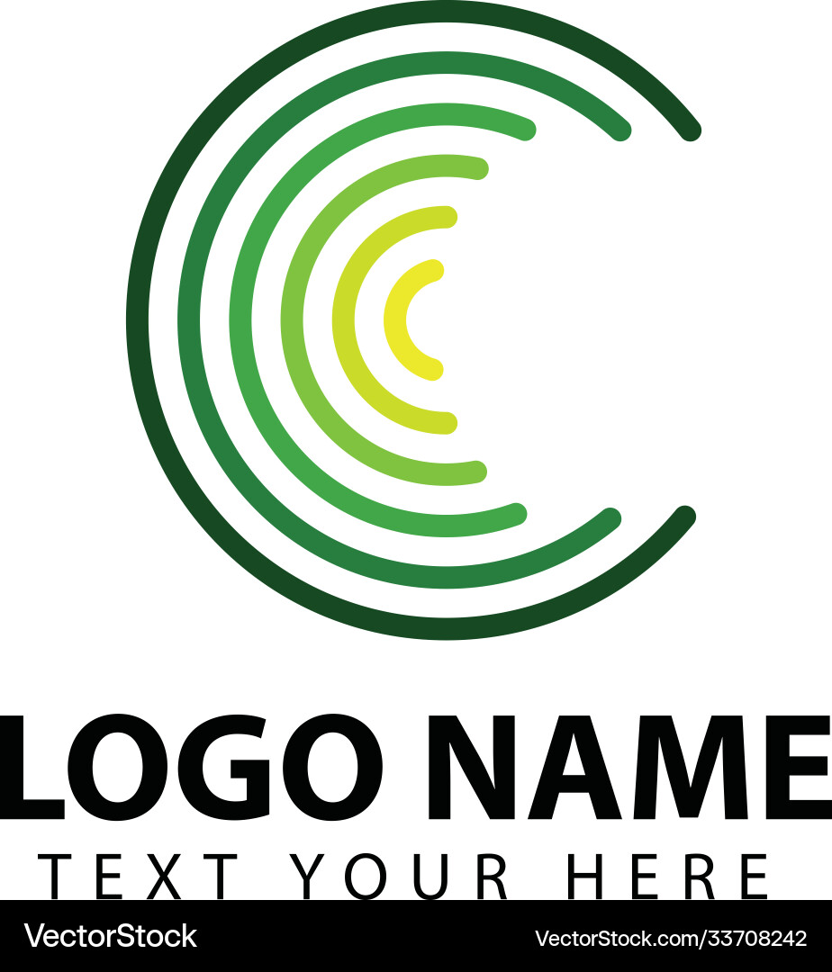 Circle logo template design Royalty Free Vector Image