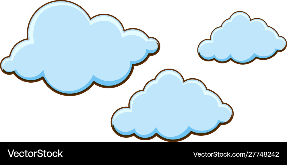 Cute Cloud Illustration Royalty Free Vector Image