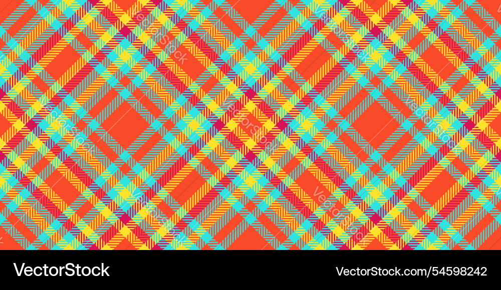 Latin plaid background textile harvest seamless Vector Image