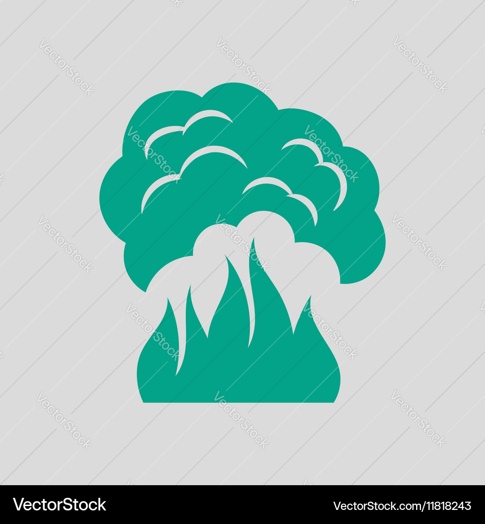 Fire and smoke icon Royalty Free Vector Image - VectorStock