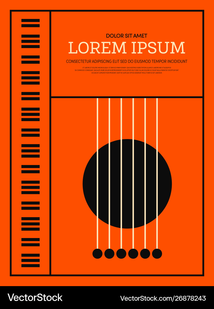 Music retro vintage poster background Royalty Free Vector