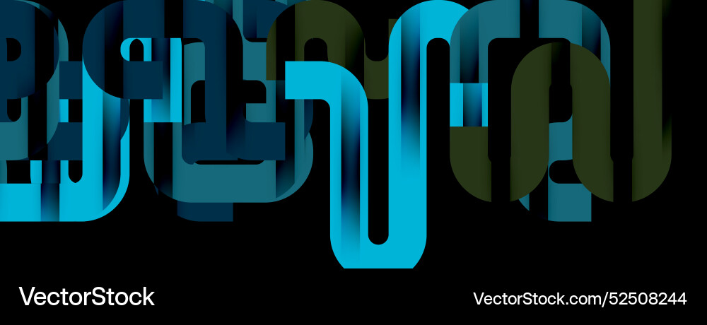 Lines abstract letter style design background Vector Image