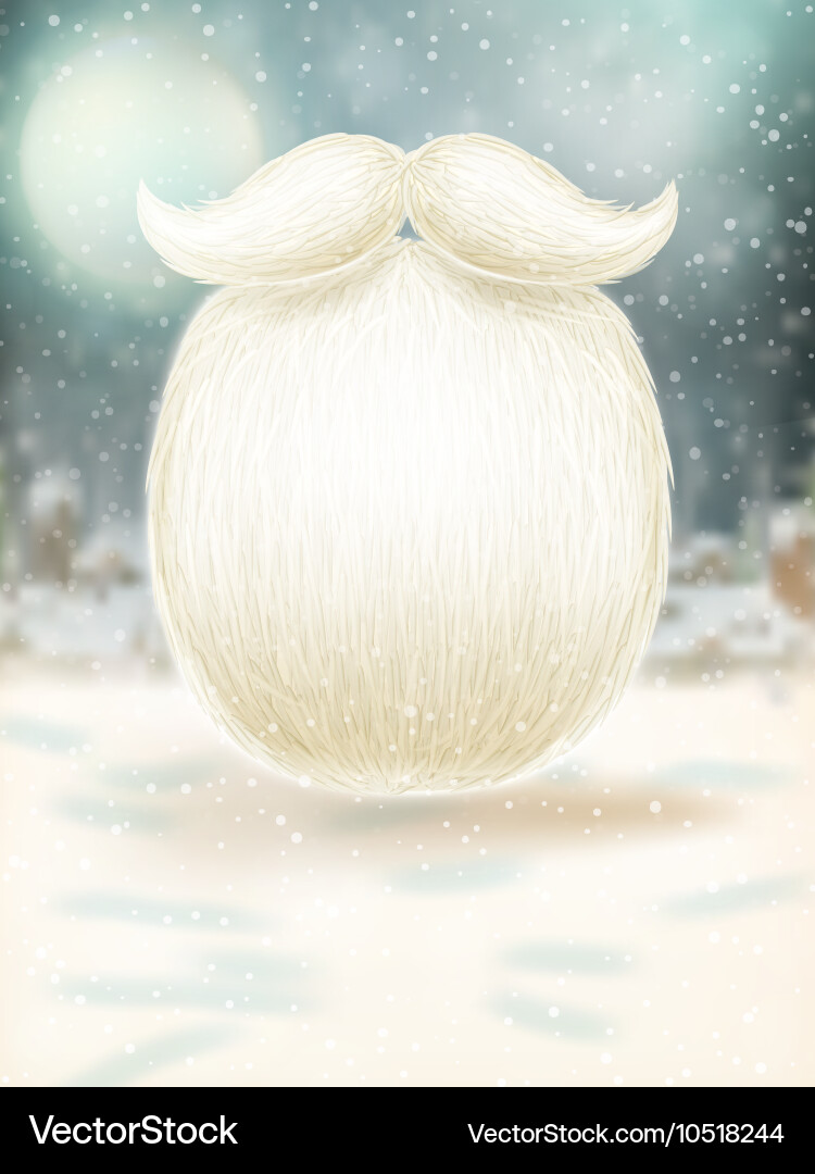 Santa s beard eps 10 Royalty Free Vector Image