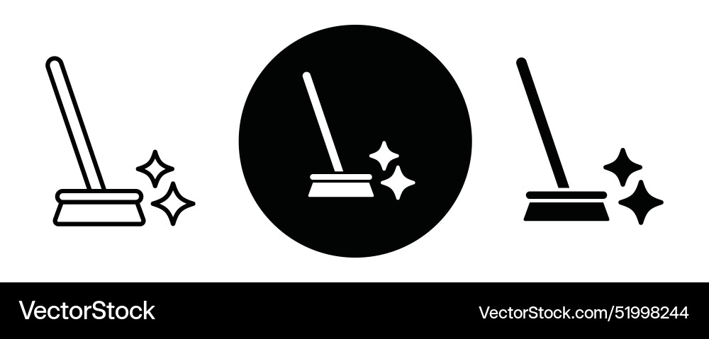 Sweeping outline icon collection or set Royalty Free Vector