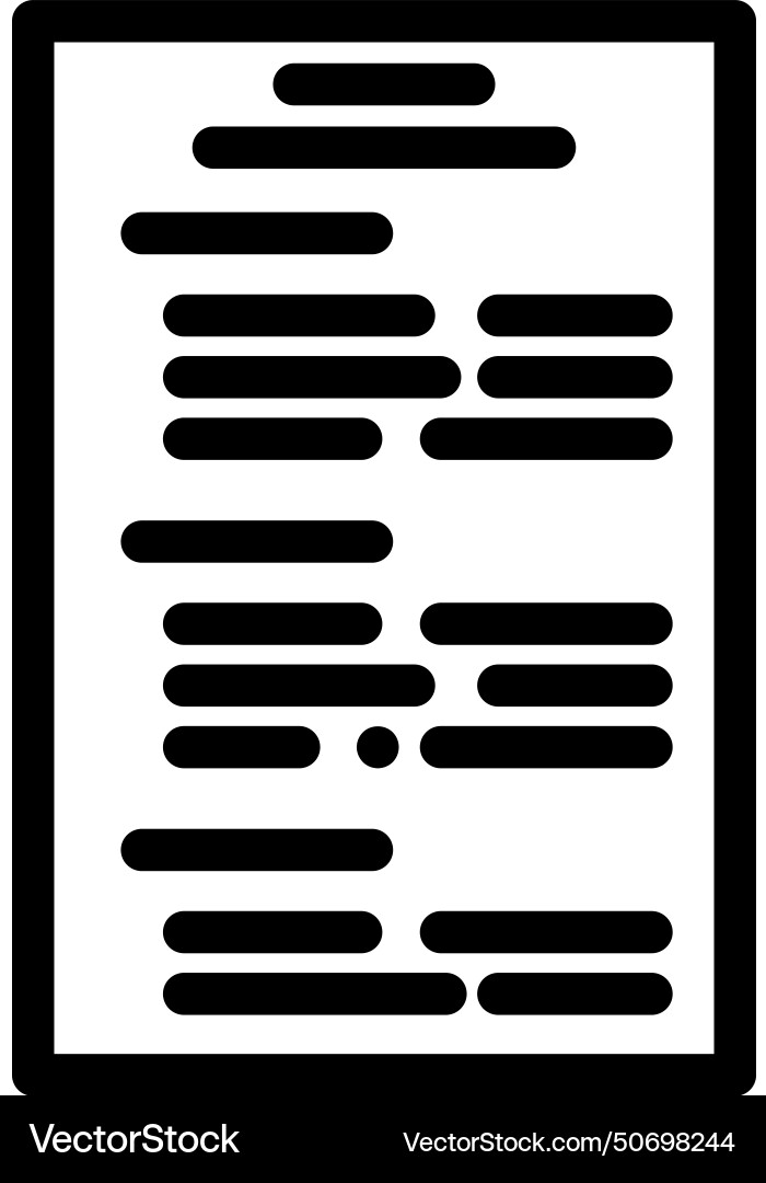 Writing Manuals Technical Writer Line Icon Vector Image
