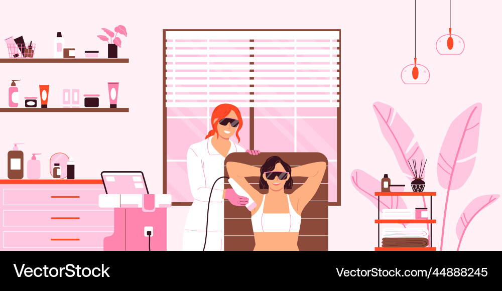 Beauty service background Royalty Free Vector Image