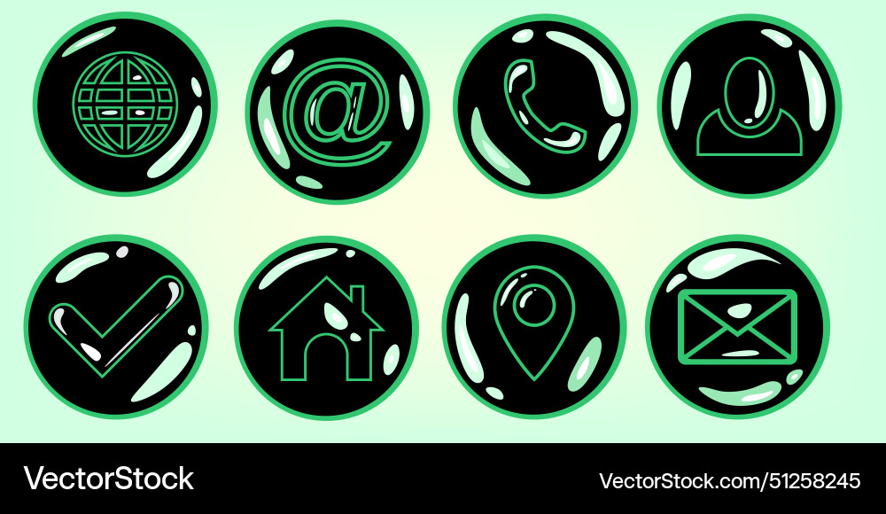 Icon set Royalty Free Vector Image - VectorStock