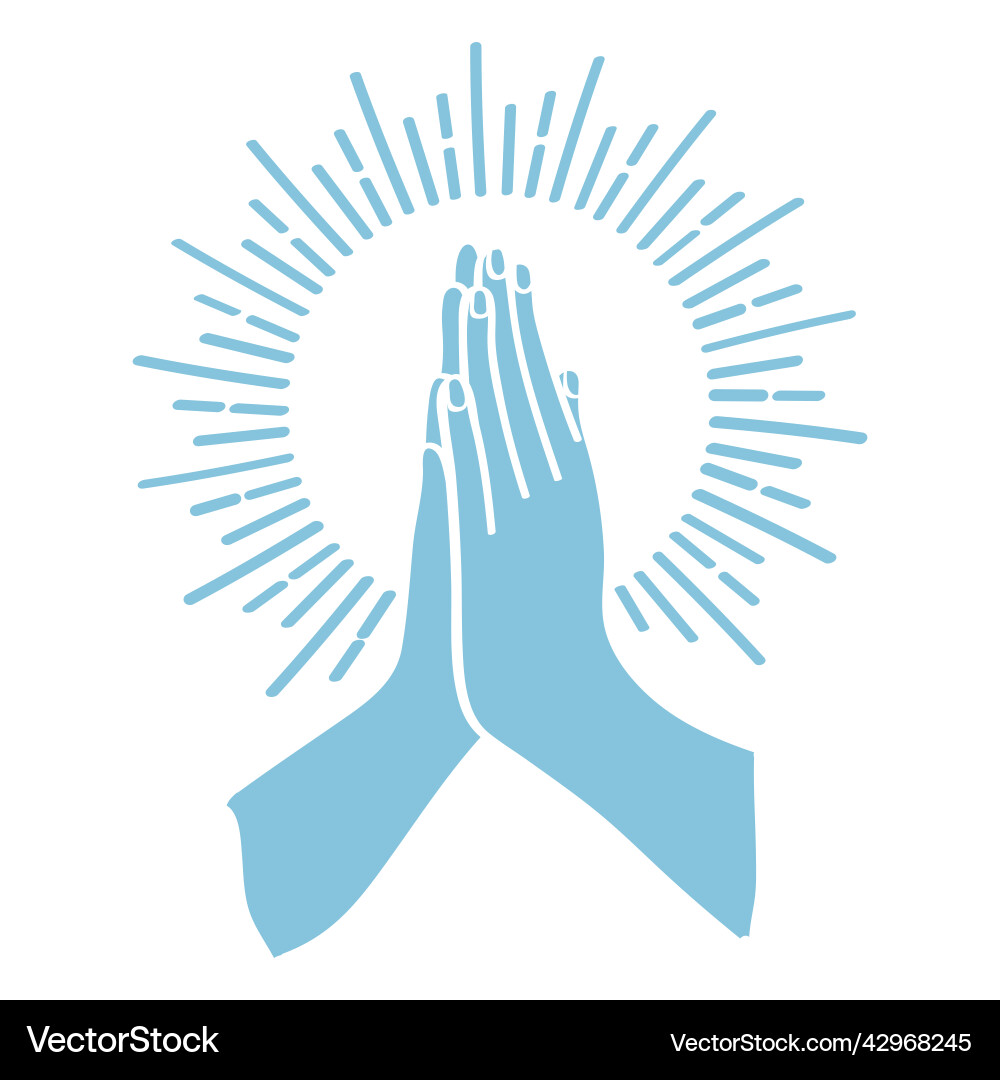 Prahlen von Händen ausgeschnitten Lizenzfreies Vektorbild