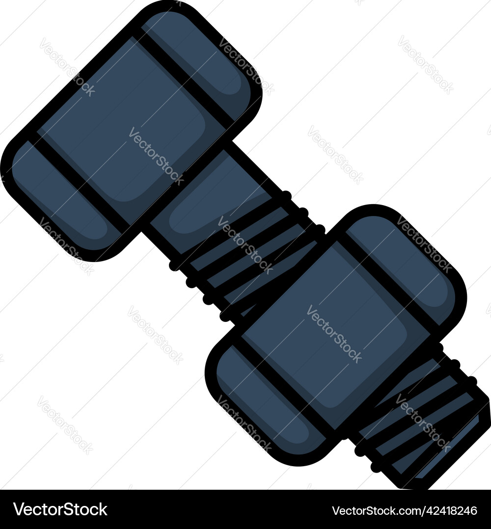Bolzen und Mutter Lizenzfreies Vektorbild - VectorStock