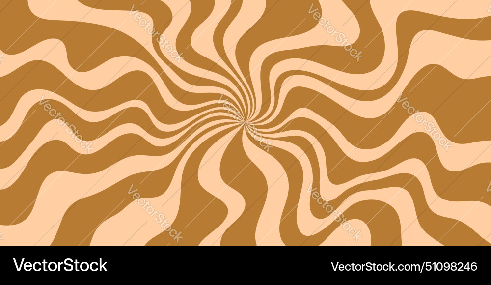 Caramel marble acrylic radial swirl pattern Vector Image