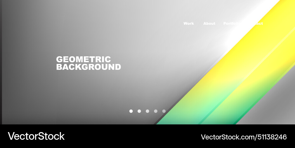 Geometric pattern of yellow and green lines Vector Image